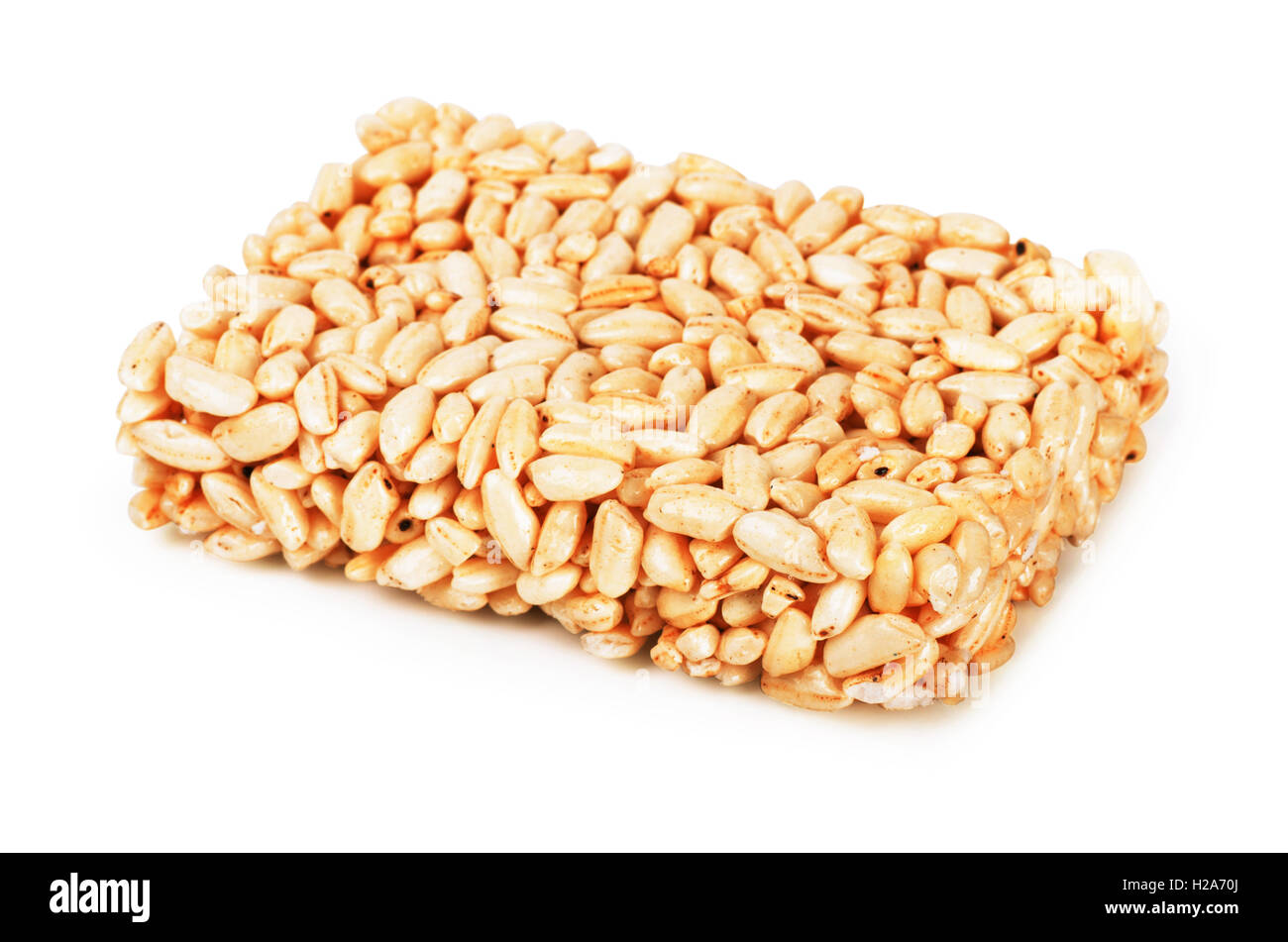 Puffed rice isolated on a white background Stock Photo - Alamy