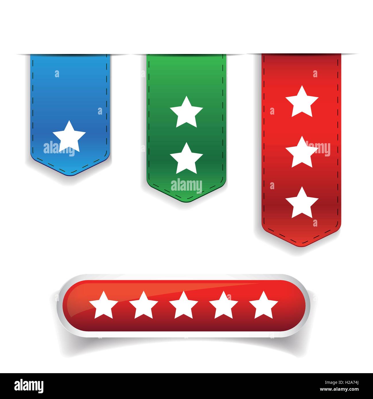 Rating stars set Stock Vector Image & Art - Alamy