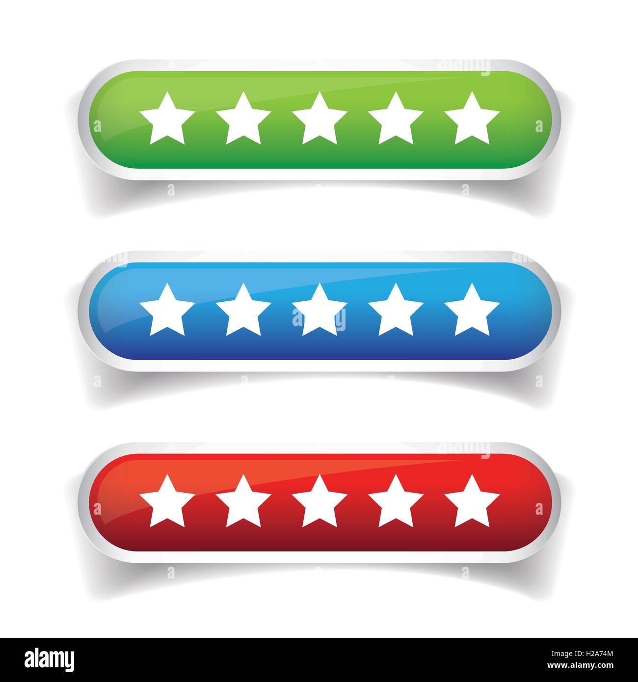 Rating stars set Stock Vector Image & Art - Alamy