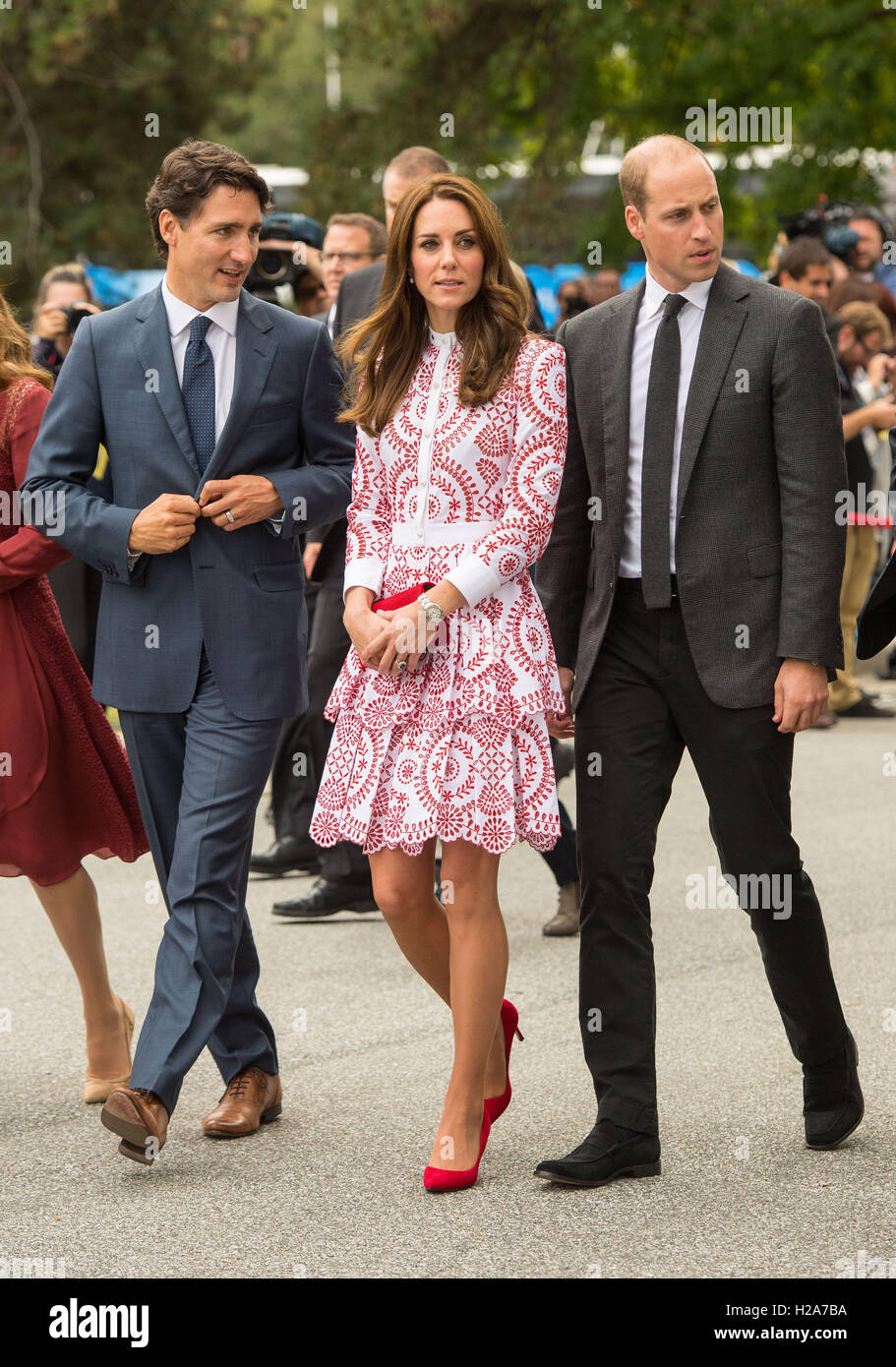 The Duke and Duchess of Cambridge with Canadian Prime Minister Justin ...