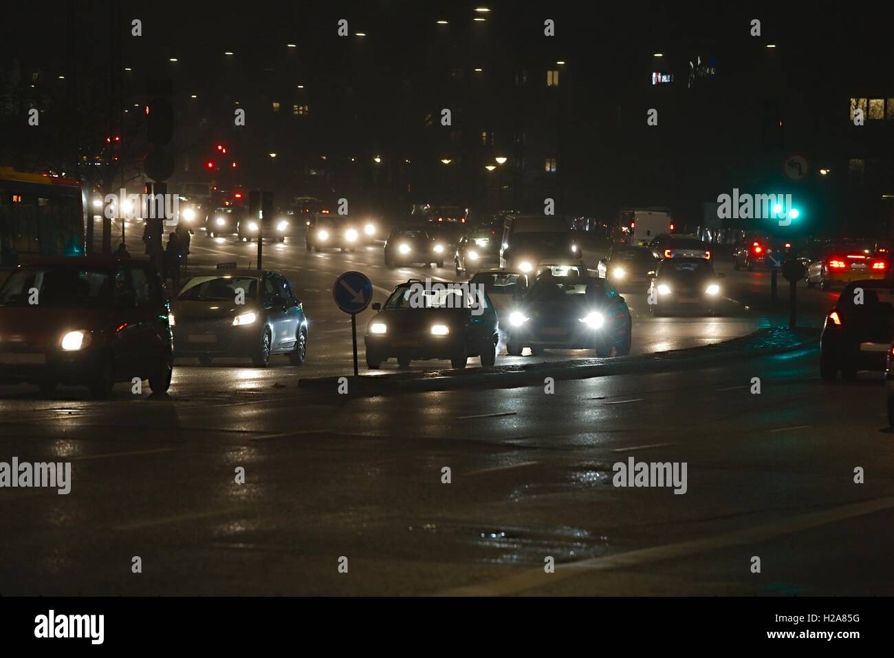 Busy traffic on main road hi-res stock photography and images - Alamy