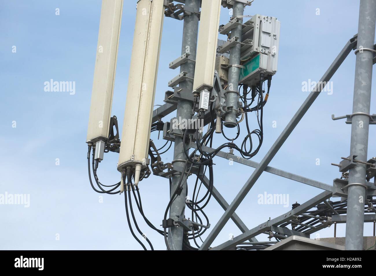 Transmitter station detail Stock Photo - Alamy
