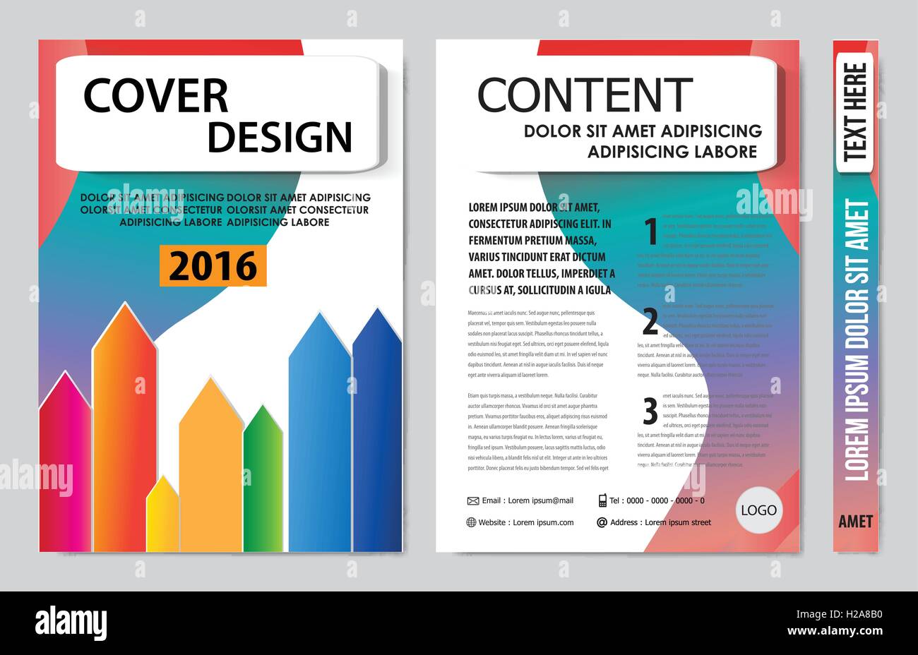 book cover presentation abstract design background report Stock Vector ...