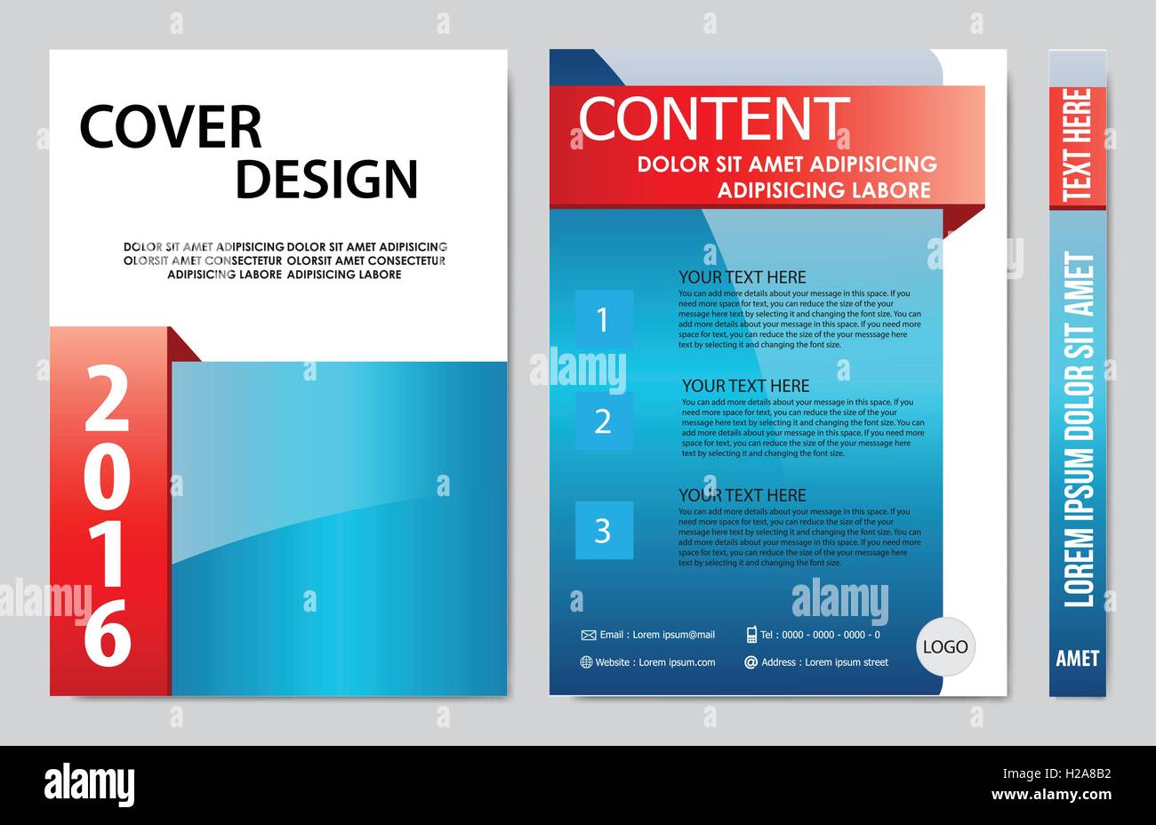 book cover presentation abstract design background report Stock Vector ...