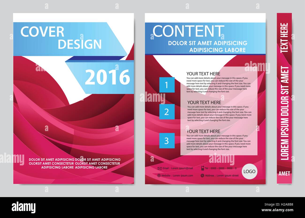 book cover presentation abstract design background report Stock Vector ...