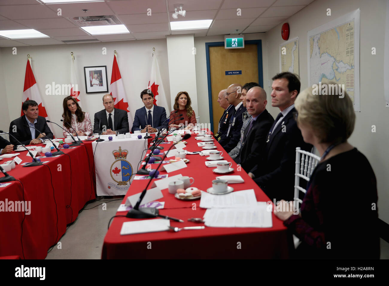 The Duke and Duchess of Cambridge, Prime Minister Justin Trudeau and ...
