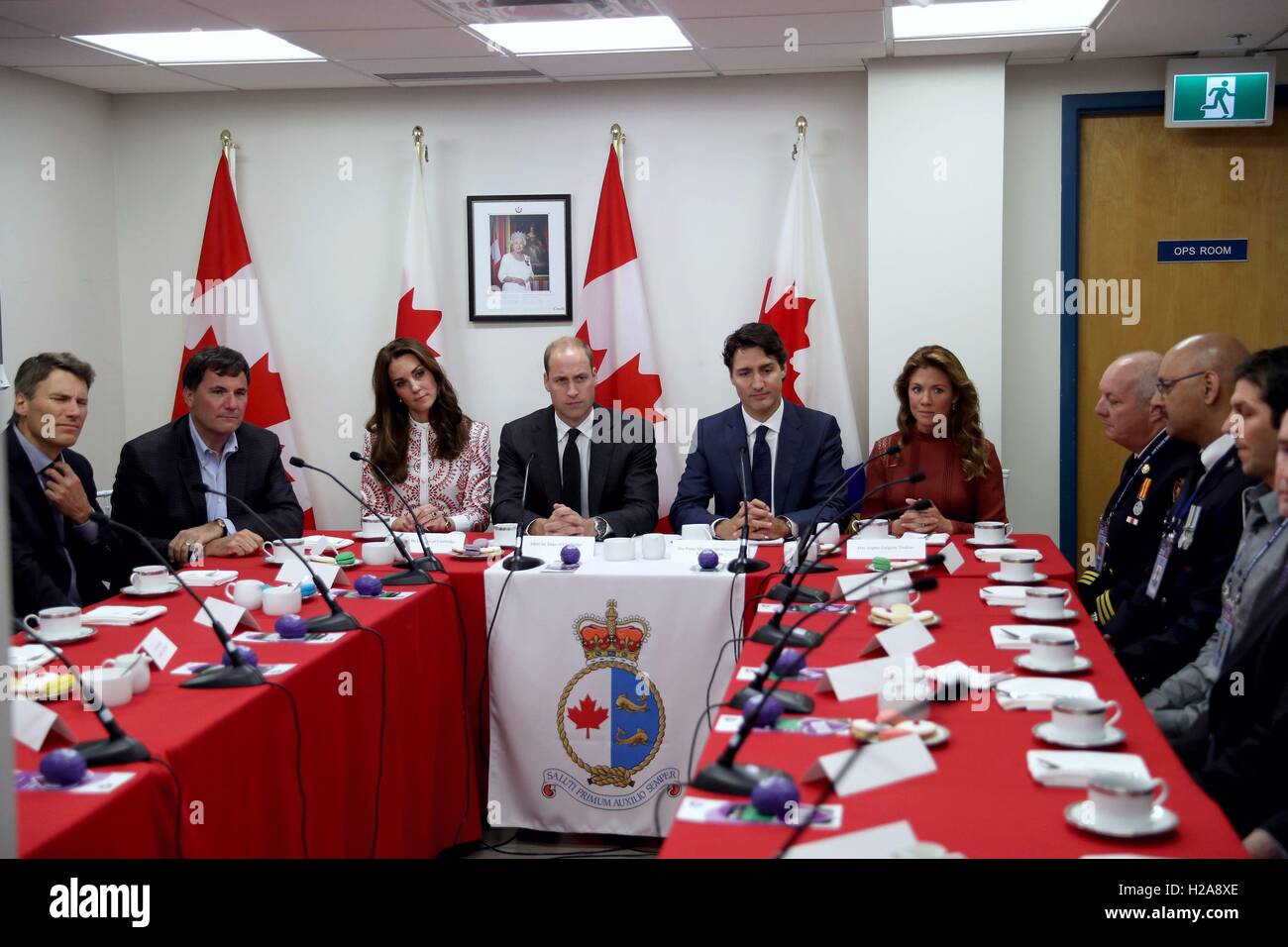 The Duke and Duchess of Cambridge, Prime Minister Justin Trudeau and ...