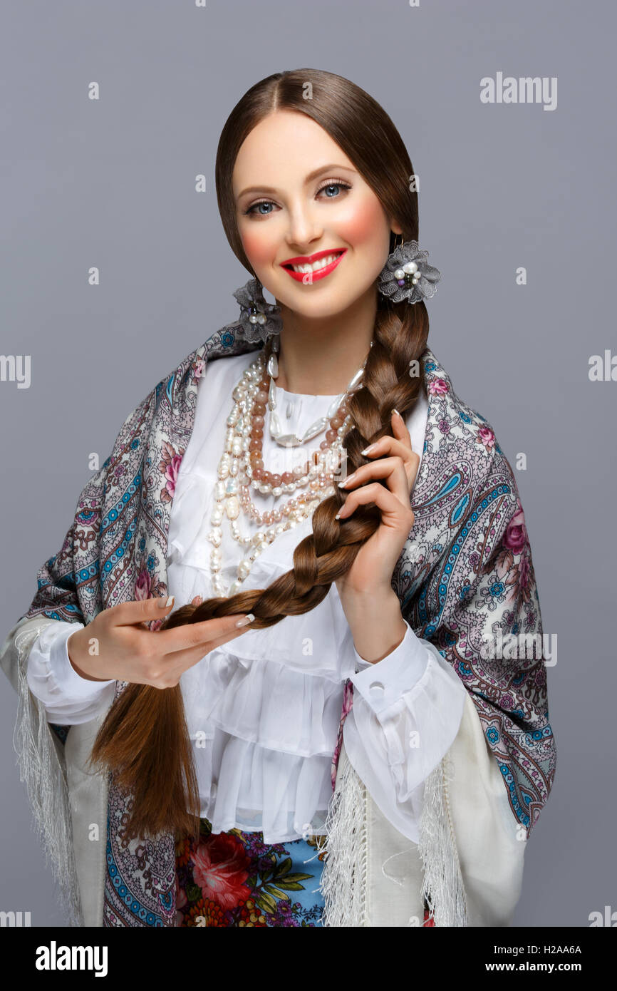Beautiful russian girl Stock Photo - Alamy