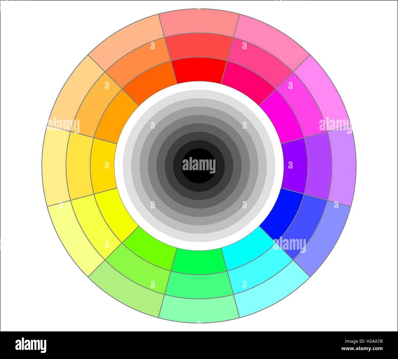 Warm colour palette Stock Vector Images - Alamy