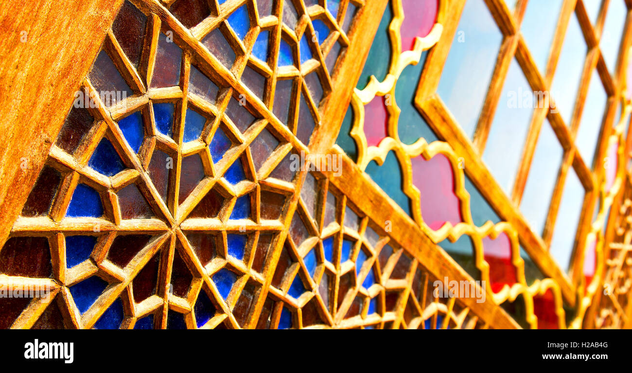 in iran blur colors from the windows the old mosque traditional scenic ...