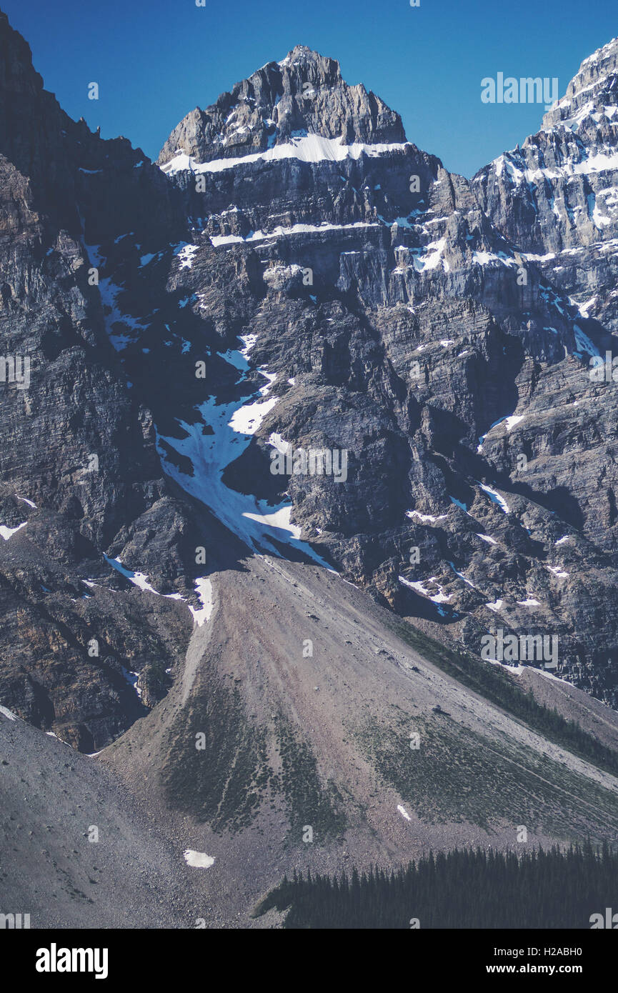 Mountains with rough surface and snow Stock Photo - Alamy
