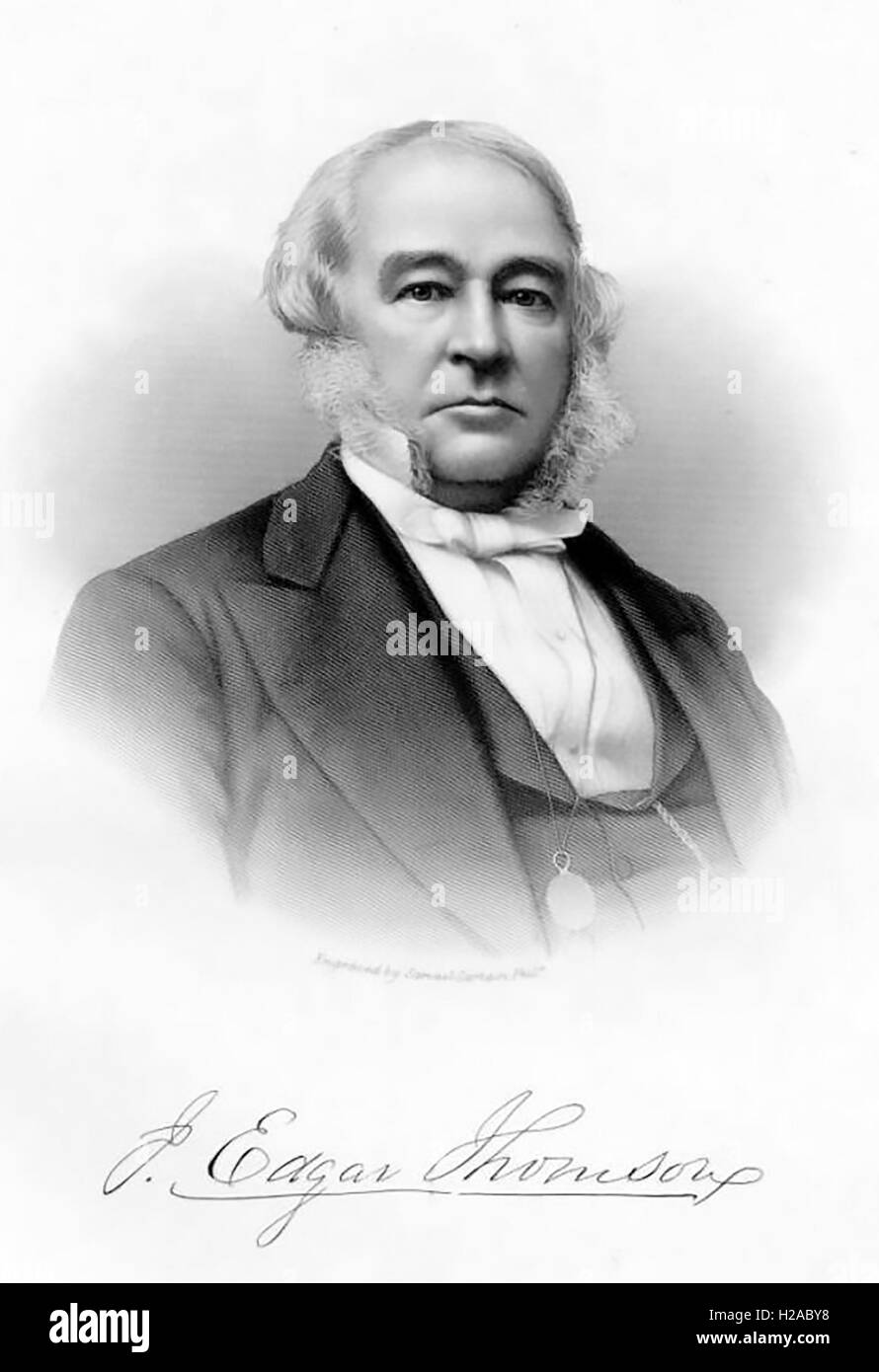 JOHN EDGAR THOMSON (1808-1874) American industrialist and engineer ...