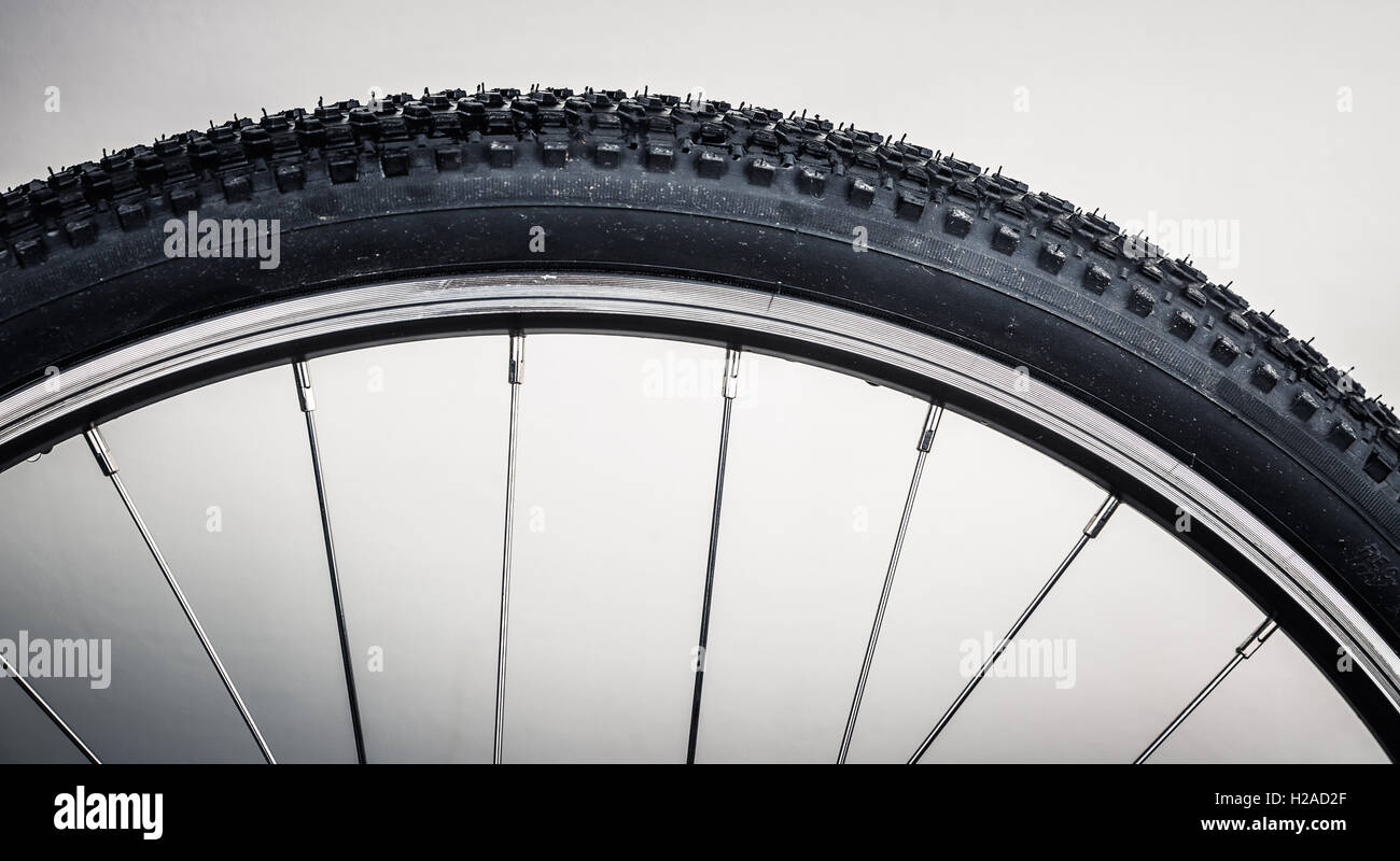 Bicycle wheel, close-up Stock Photo - Alamy