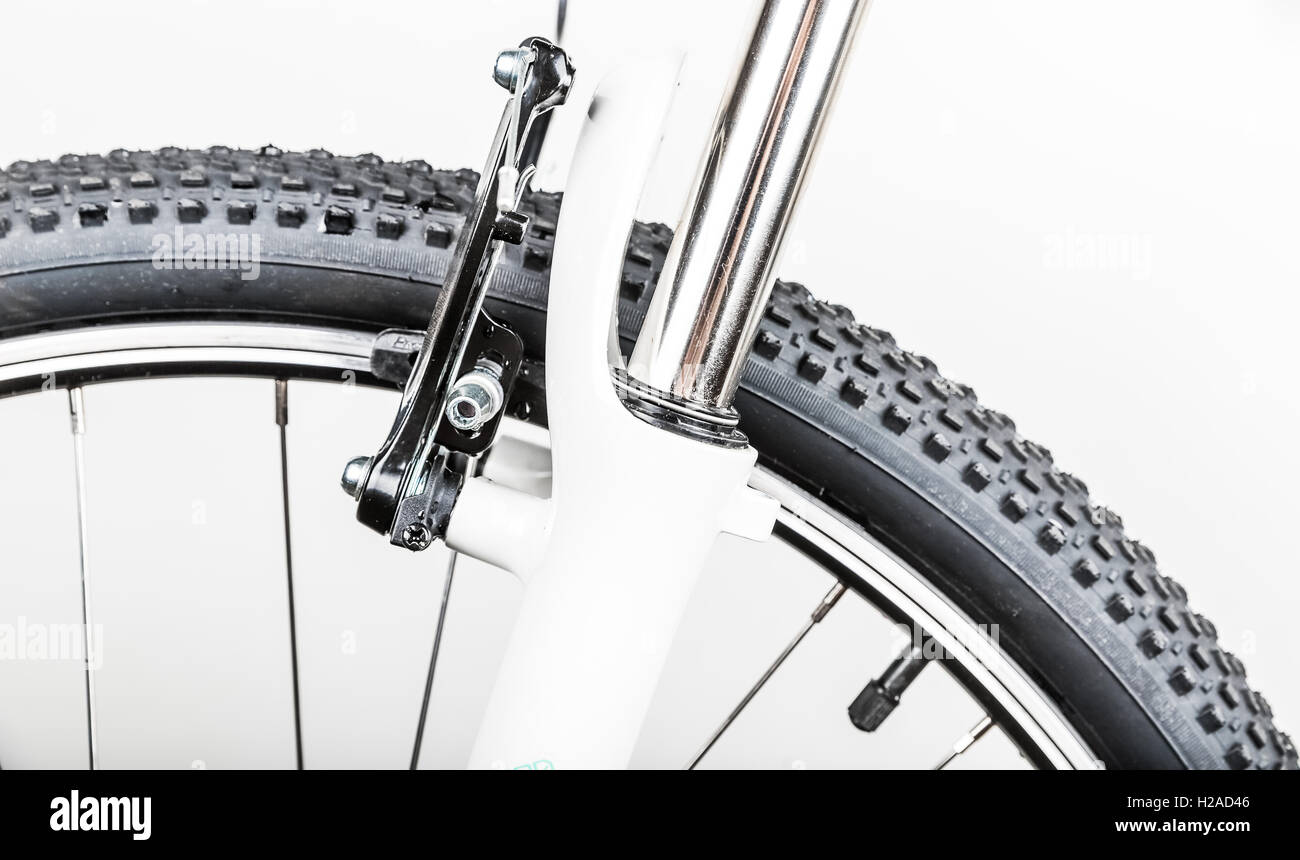 Bicycle wheel, close-up Stock Photo - Alamy