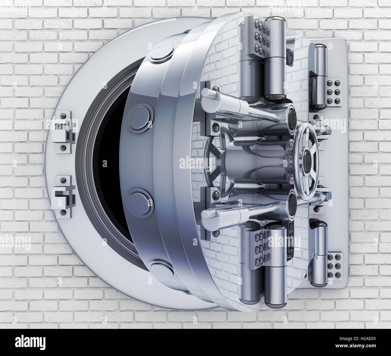 3d rendering open bank vault hi-res stock photography and images - Alamy