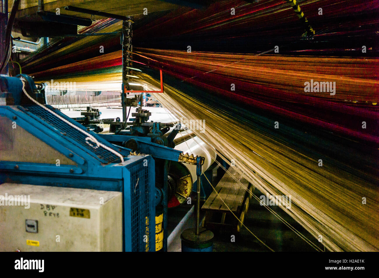 The tremendous range of coloured wool yarns, around a 100 in all, that ...