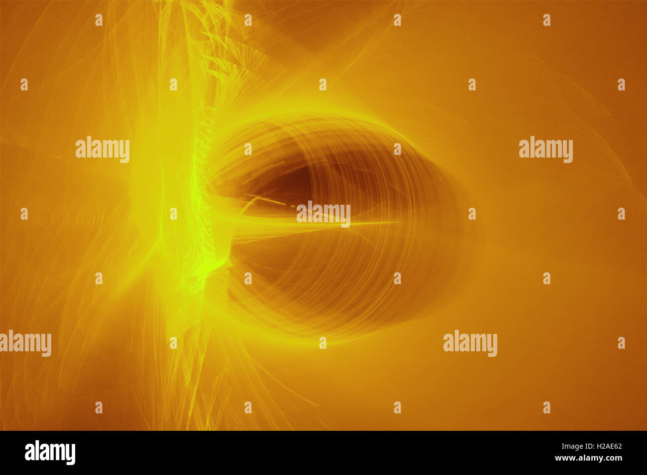 yellow glow energy wave. lighting effect abstract background Stock ...