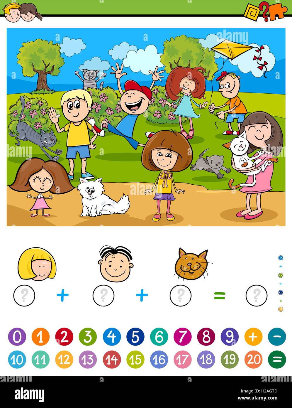 maths algebra activity Stock Vector Image & Art - Alamy