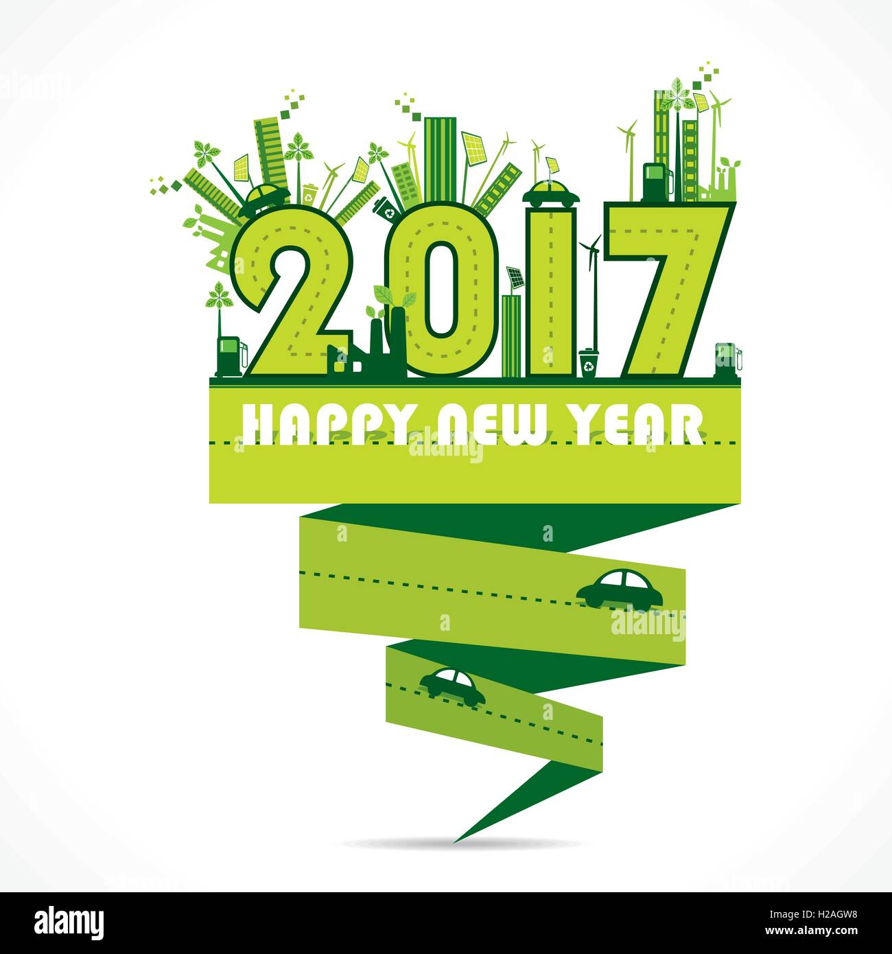 Calendar creative city Stock Vector Images - Alamy
