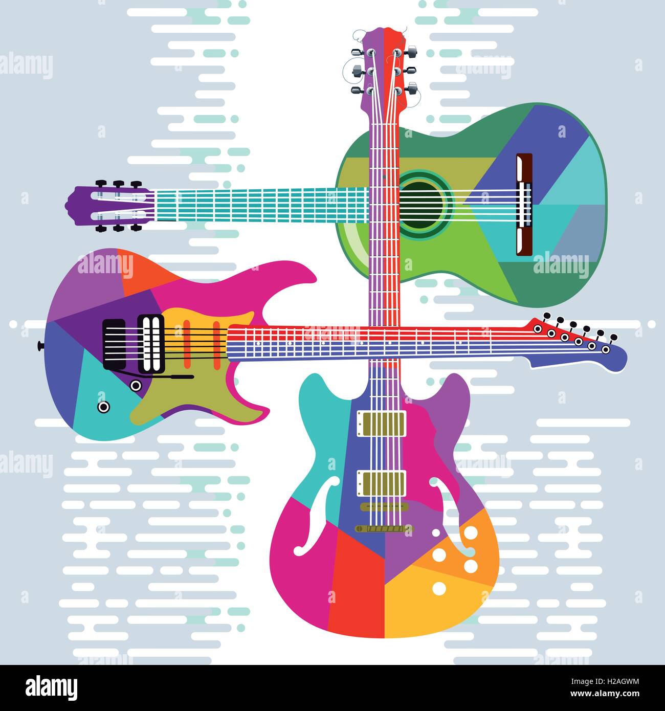Guitars music electric guitar bass Stock Vector Images - Alamy