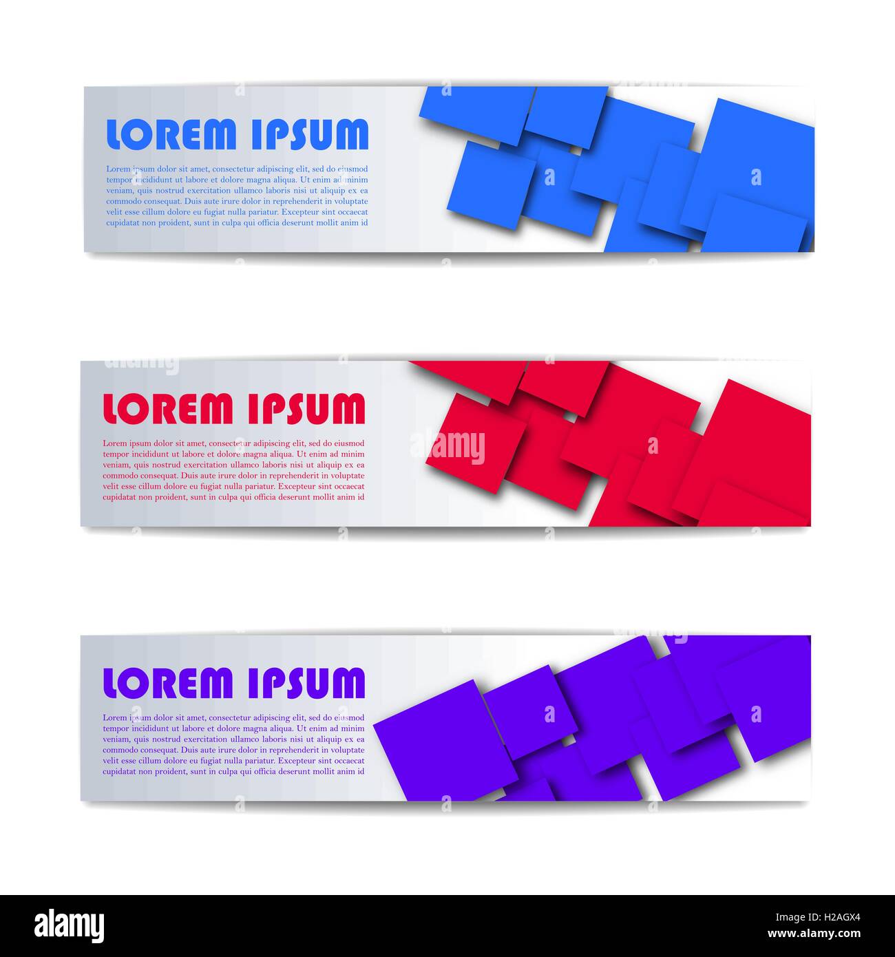 A set of web banners, vector illustration Stock Vector Image & Art - Alamy