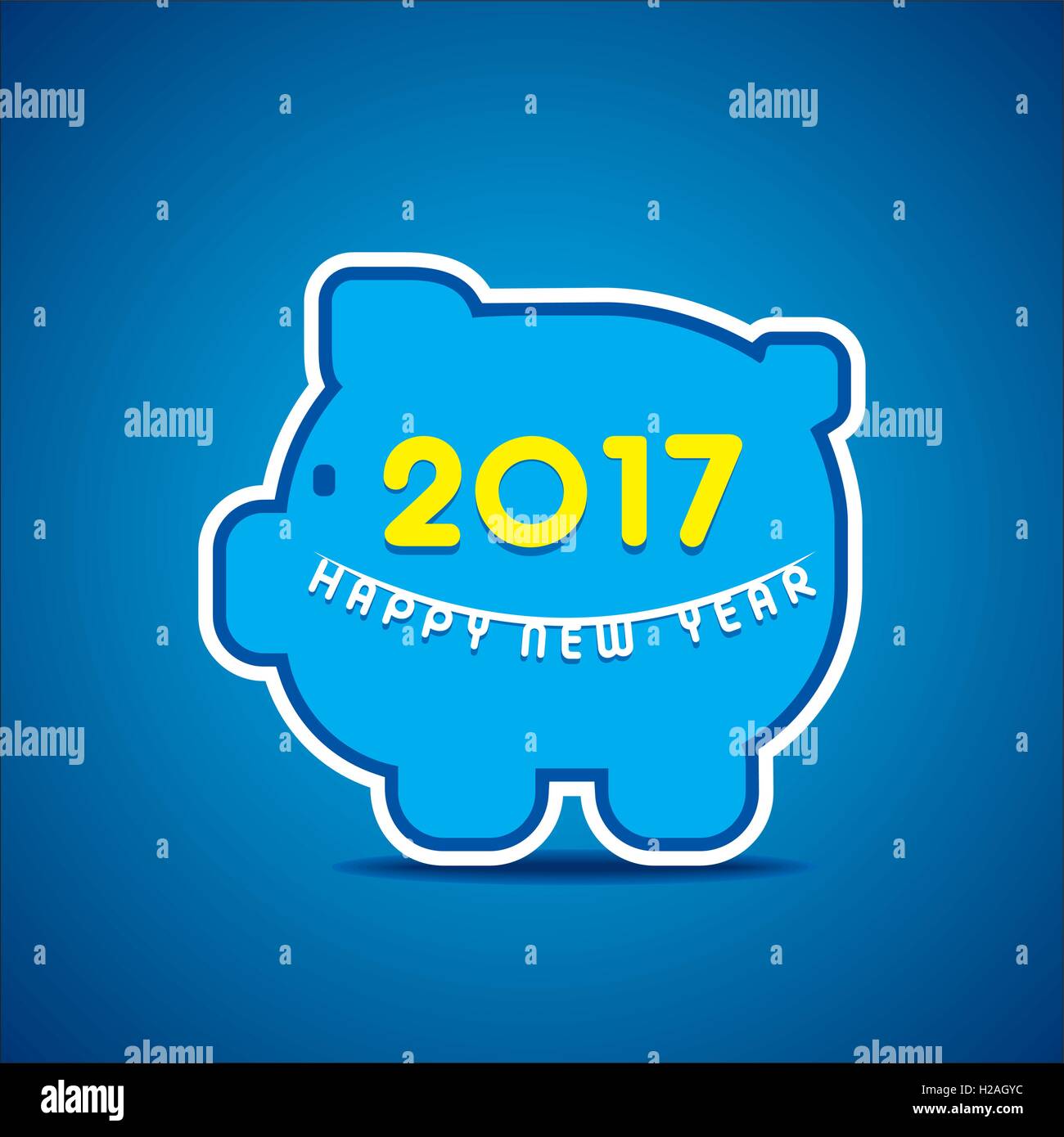 happy new year 2017 design Stock Vector Image & Art - Alamy