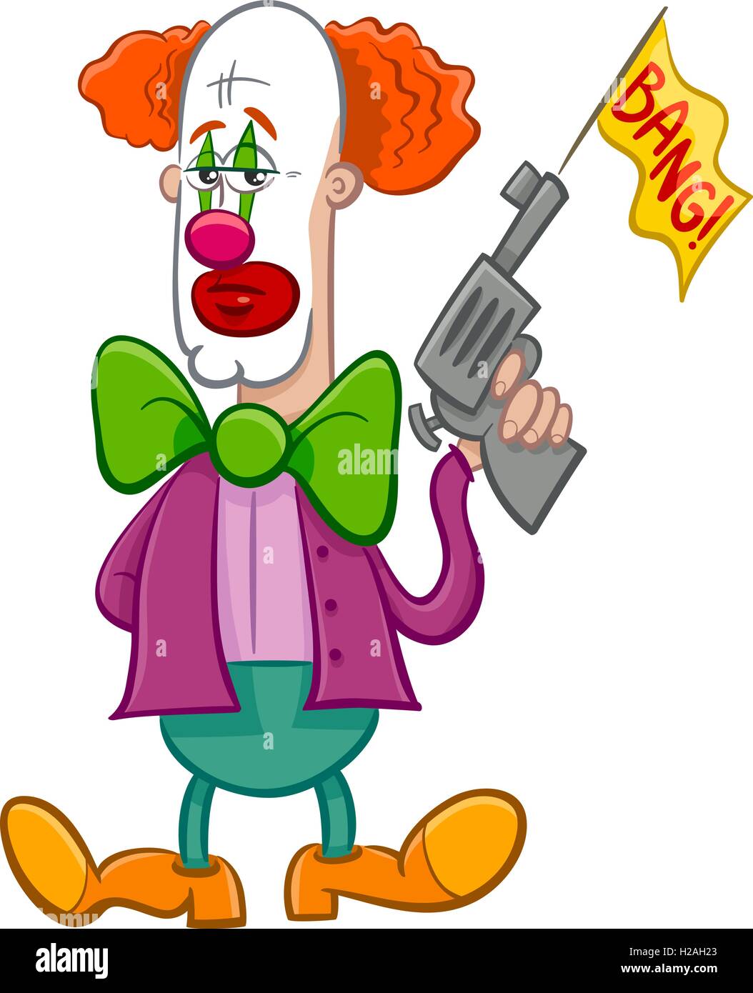 Clown gun Stock Vector Images - Alamy