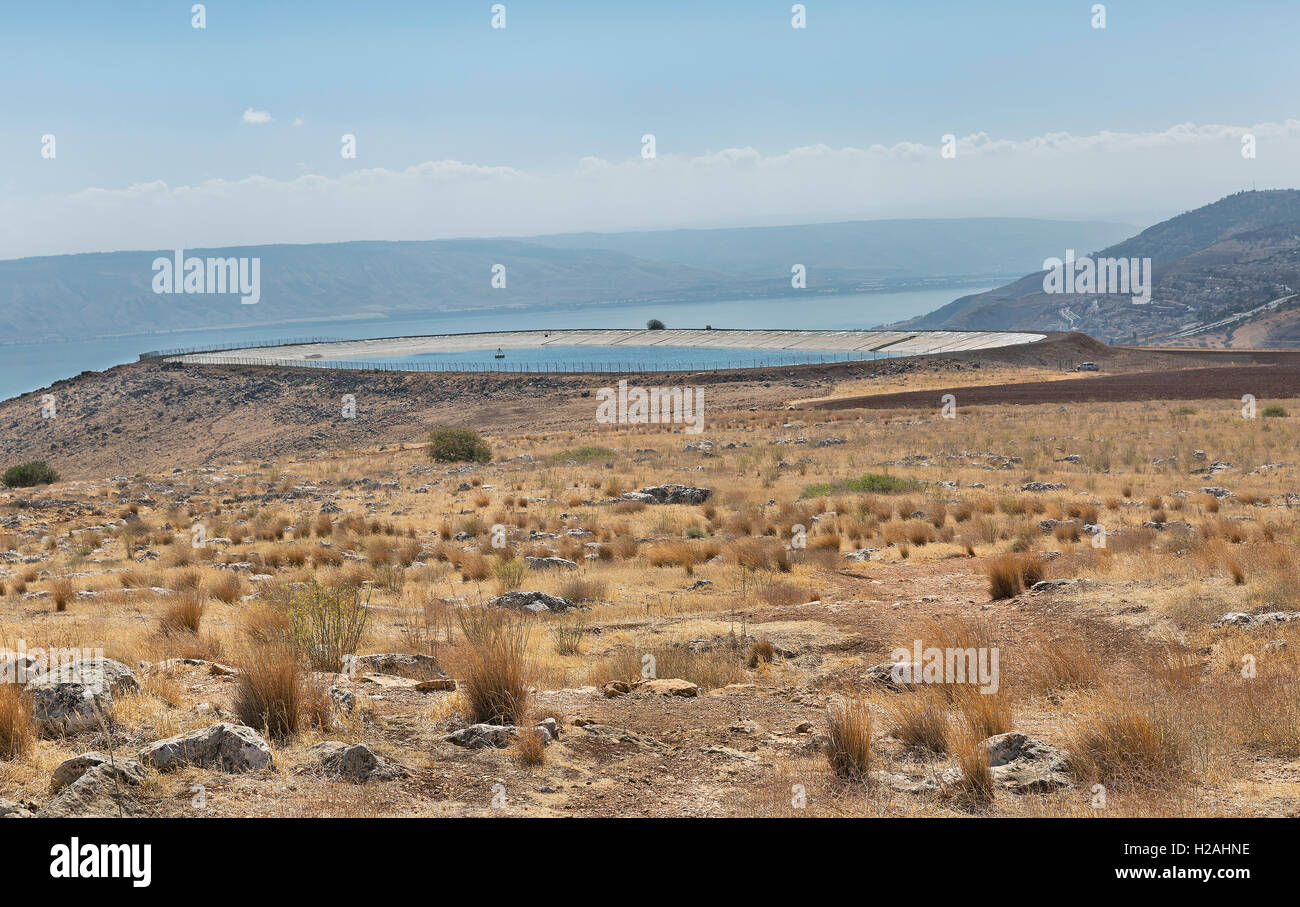pit to collect rainwater on Mount Arbel in Israel Stock Photo - Alamy
