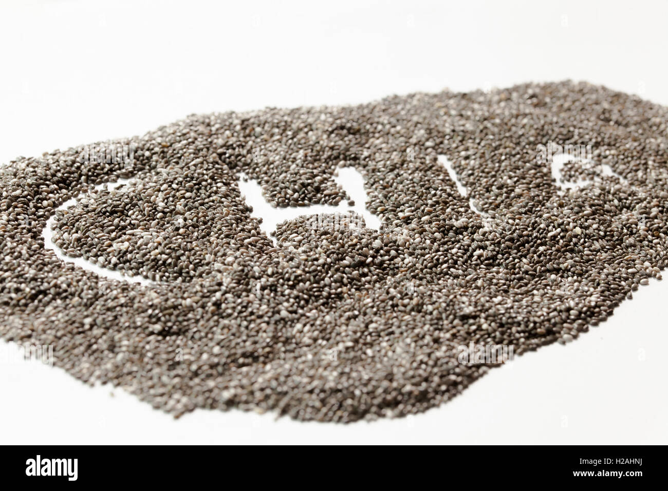 The word "CHIA" written in pile of chia seeds Stock Photo - Alamy