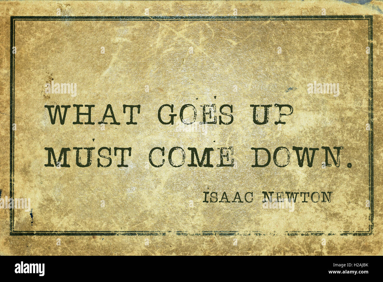 What goes up must come down - ancient English physicist and ...