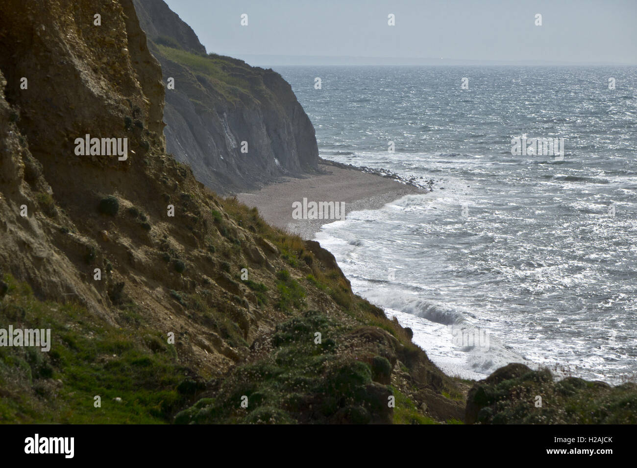 Ridge cliffs sea Jurassic coast Stock Photo - Alamy