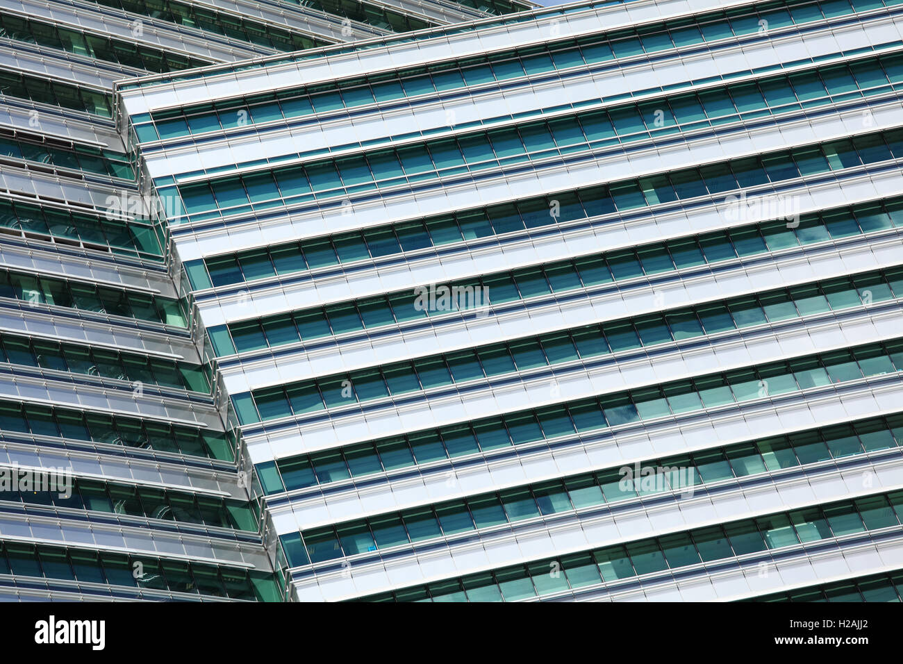Blue commercial building hi-res stock photography and images - Alamy