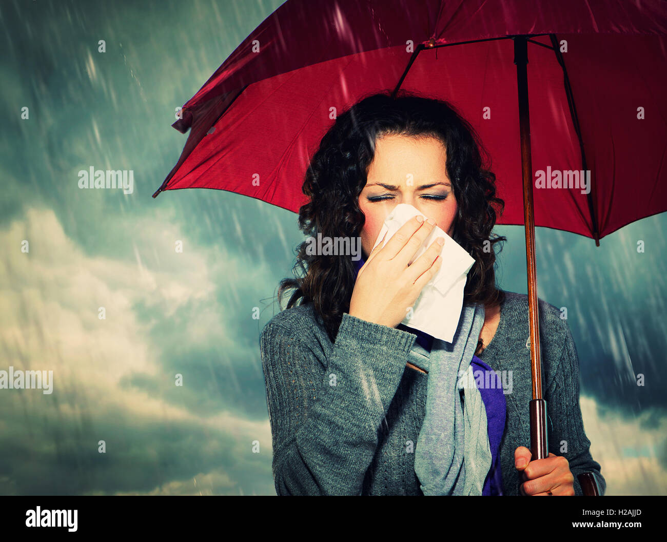 Blowing rain hi-res stock photography and images - Alamy