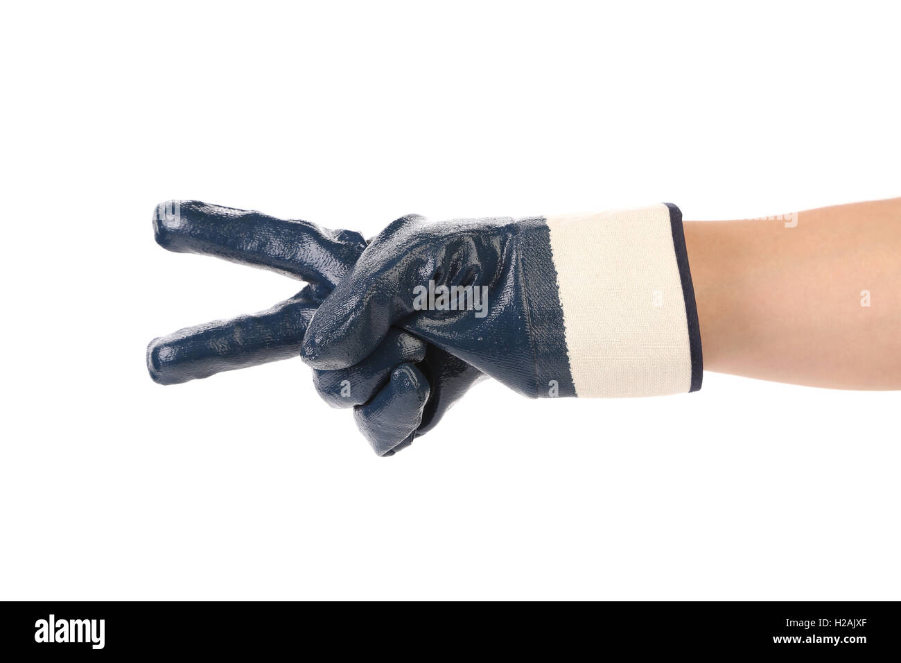 Gloved hand and pointing hi-res stock photography and images - Alamy