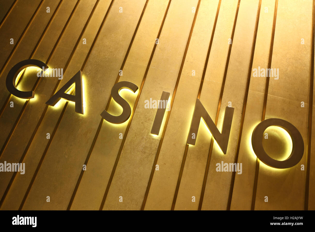 Casino entrance signage hi-res stock photography and images - Alamy