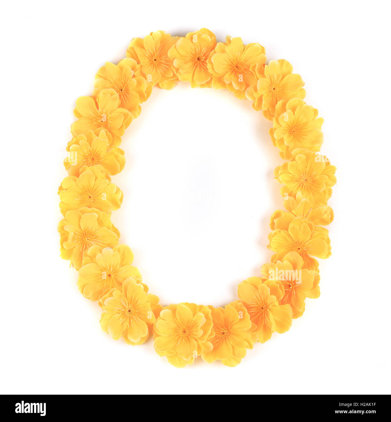 Letter O flower alphabet Stock Photo - Alamy