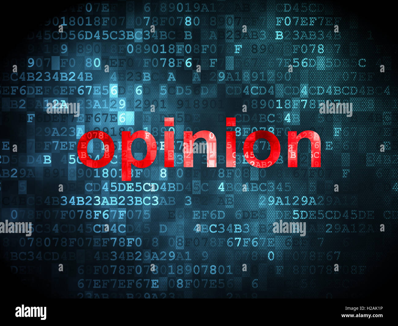 Marketing concept: Opinion on digital background Stock Photo - Alamy