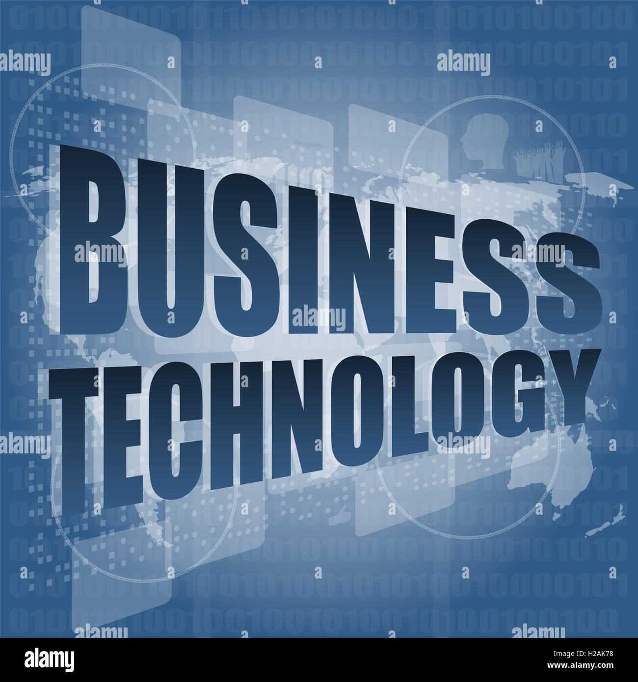 business technology interface hi technology Stock Photo - Alamy