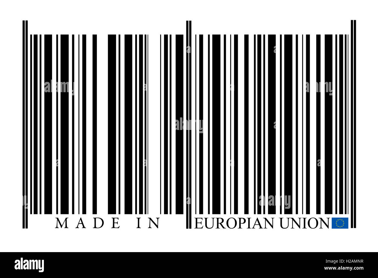 European Union Barcode Stock Photo - Alamy