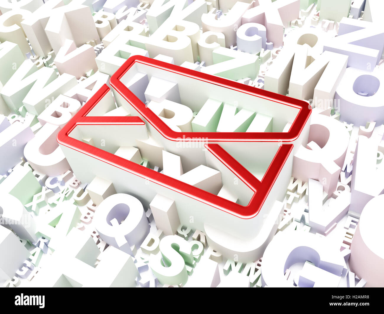 Finance concept: Email on alphabet background Stock Photo - Alamy