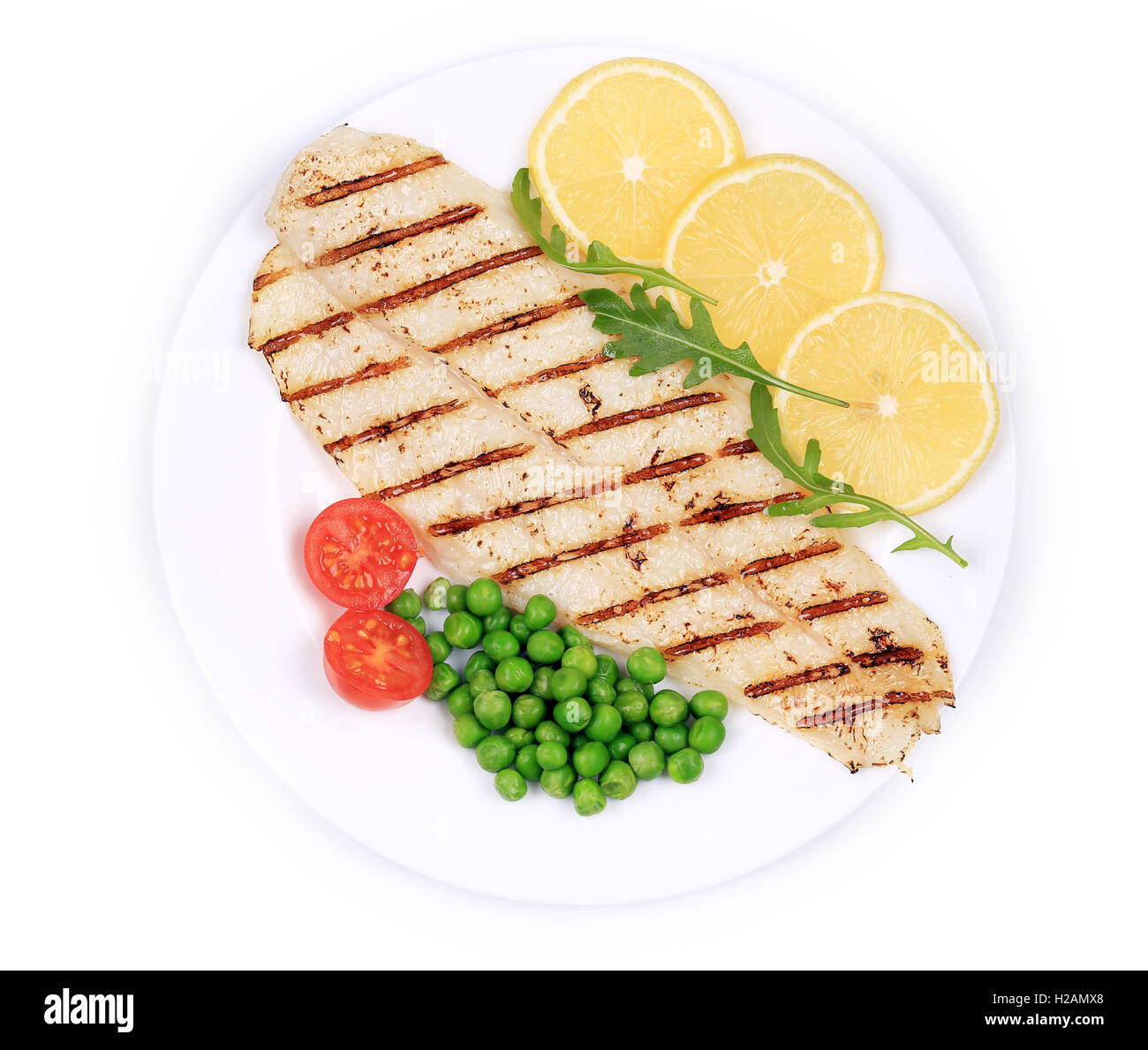 Fried cod fish filet Cut Out Stock Images & Pictures - Alamy