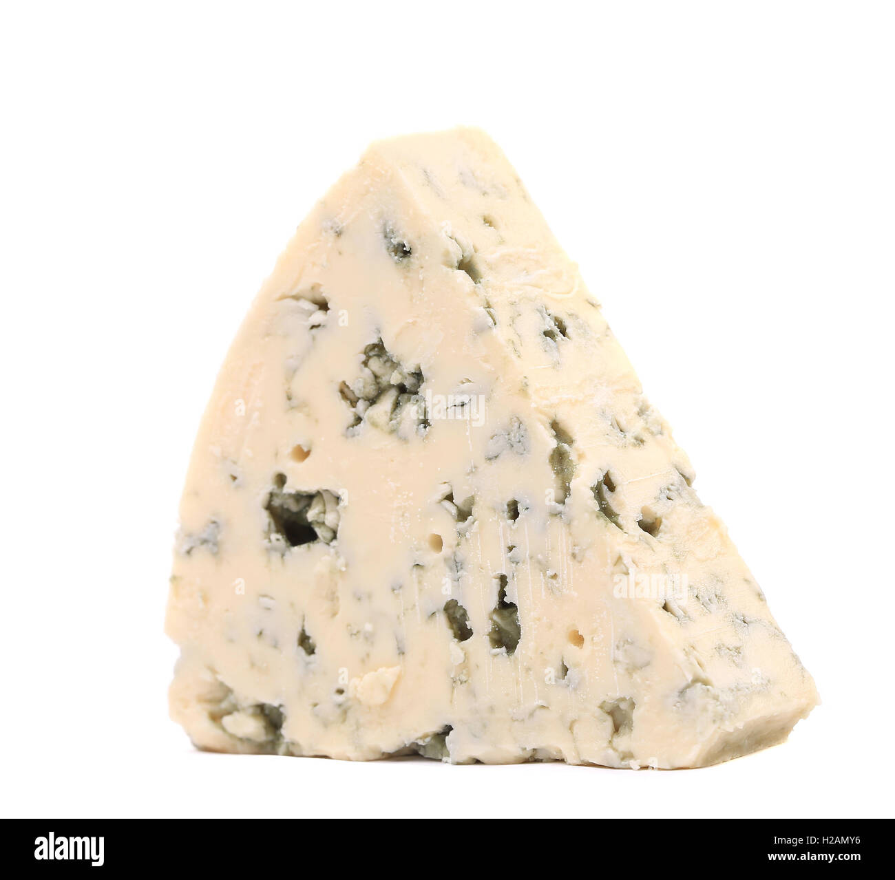 Slice of dor blue cheese Stock Photo - Alamy