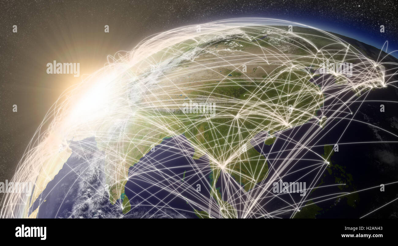 Air asia map hi-res stock photography and images - Alamy