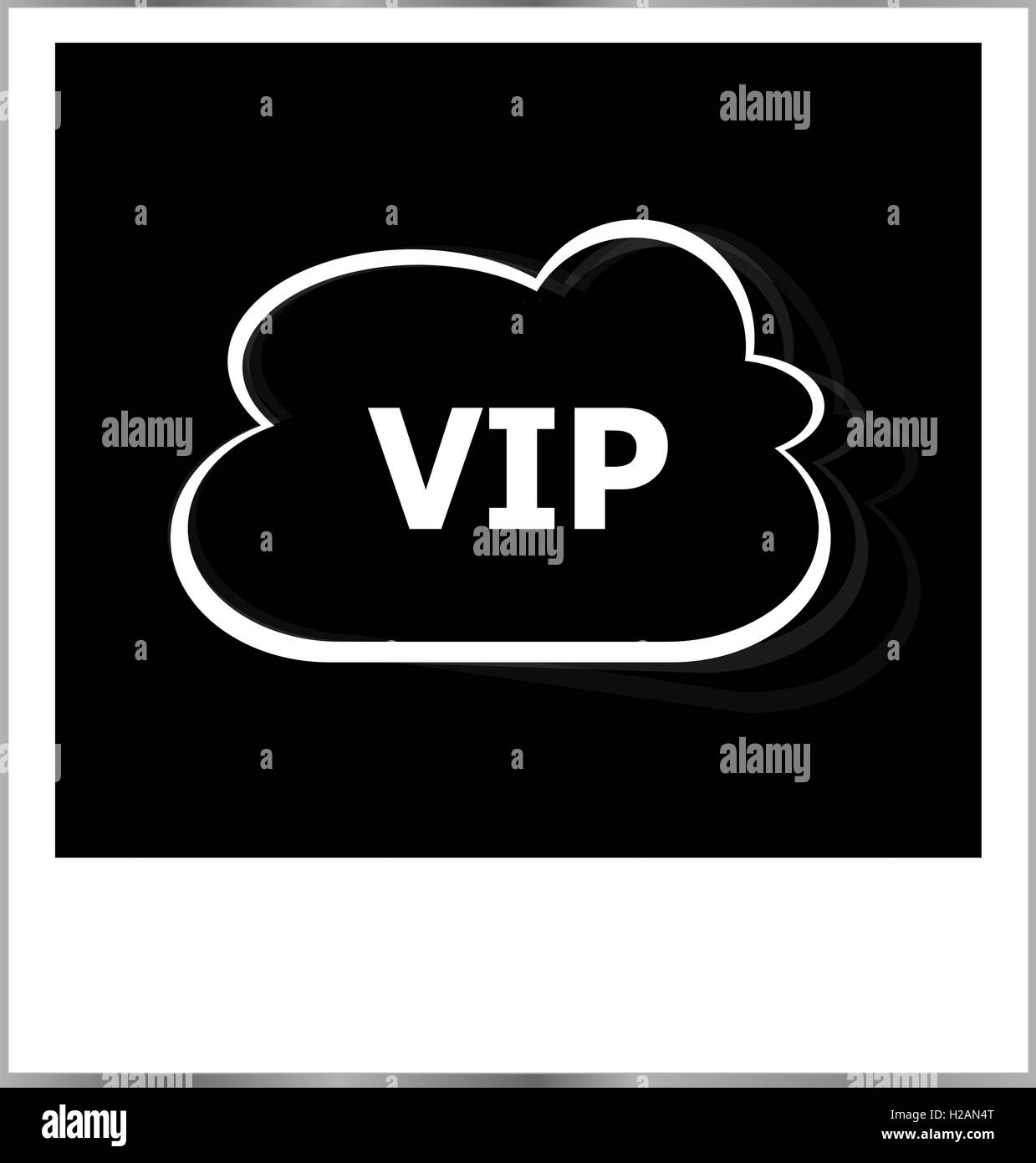 vip word business concept, photo frame isolated on white Stock Photo ...