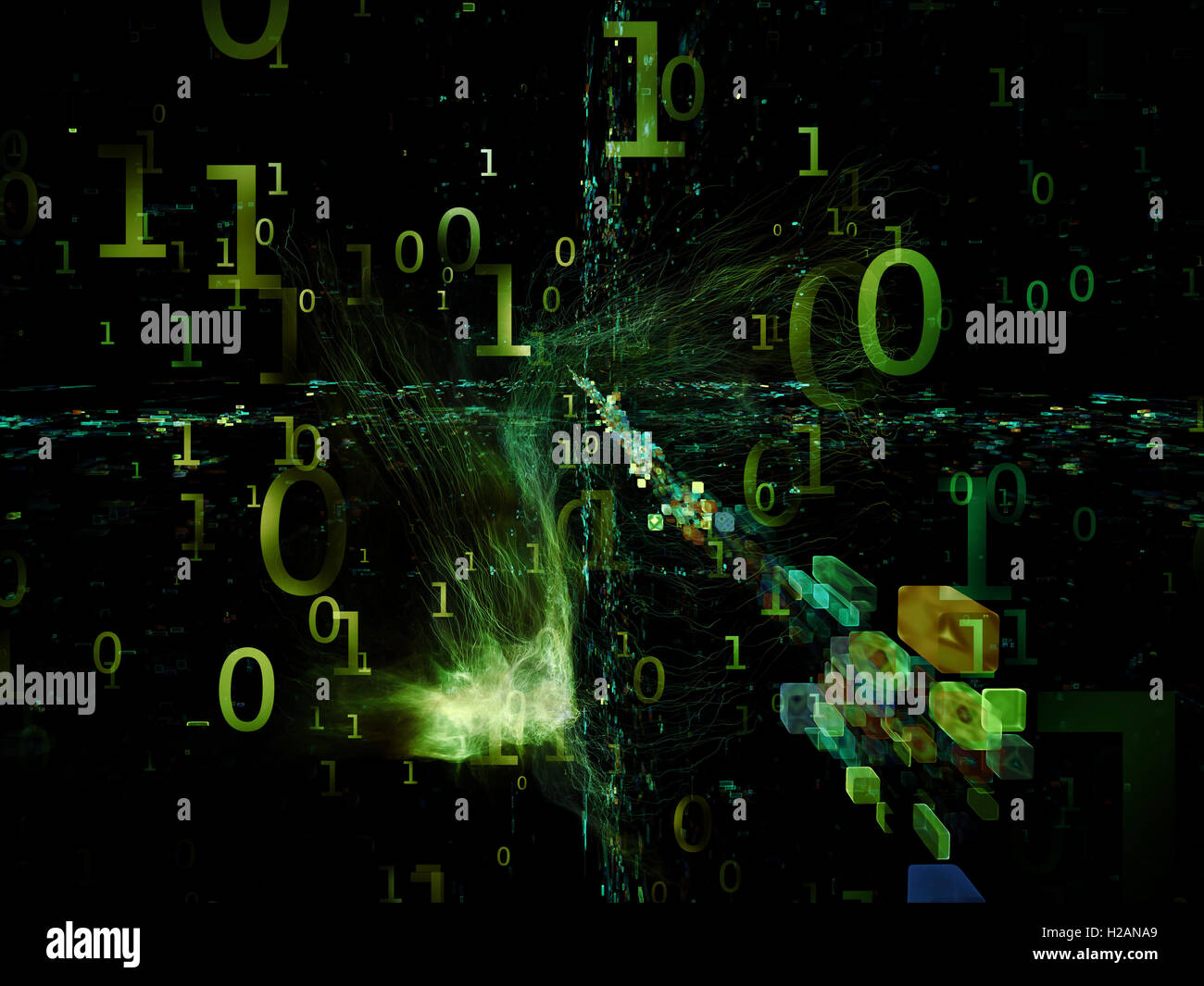 Dimensional Life of Numbers Stock Photo - Alamy