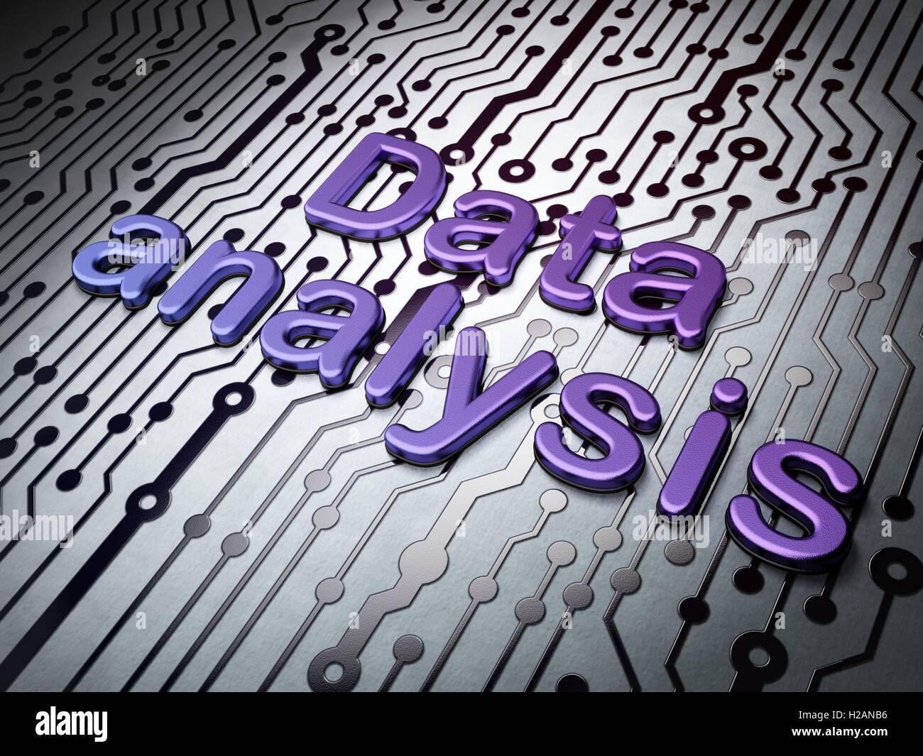 Data concept: Data Analysis on Circuit Board background Stock Photo - Alamy