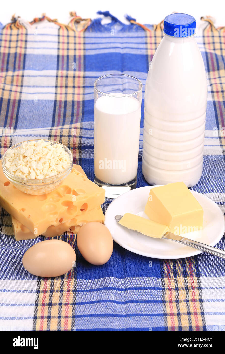 Composition of healthy breakfast products Stock Photo - Alamy