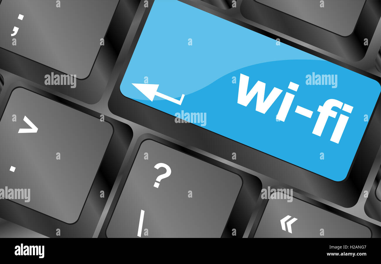Wifi Symbol Blue High Resolution Stock Photography and Images - Alamy