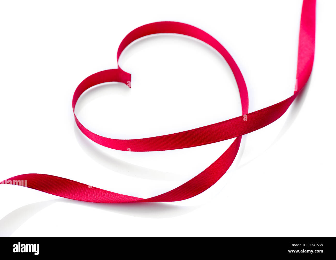 Isolated heart text ribbon hi-res stock photography and images - Alamy