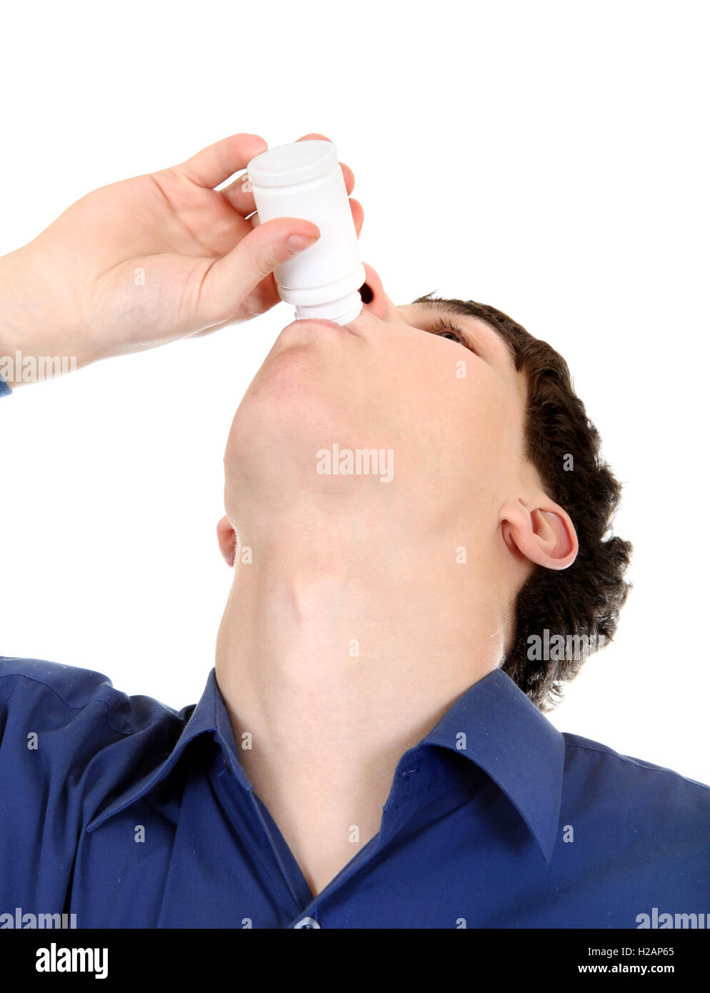 Young Man take a Cure Stock Photo - Alamy